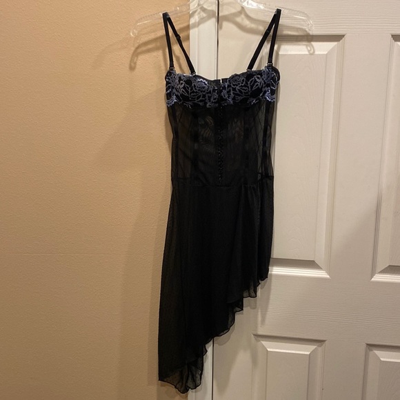 Rampage | Dresses | Rampage Corsetbustier Style Asymmetrical Sheer ...